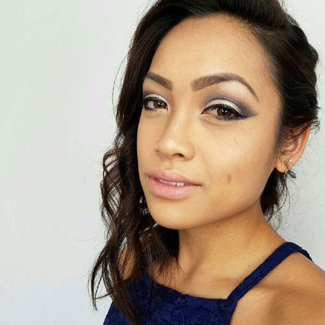 navy eye makeup