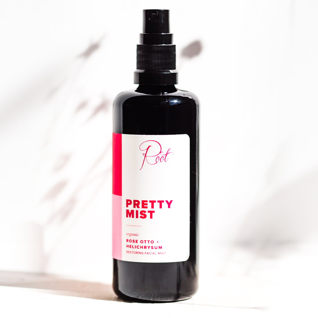 Pretty Mist Rose Otto + Helichrysum Organic Facial Mist – Root